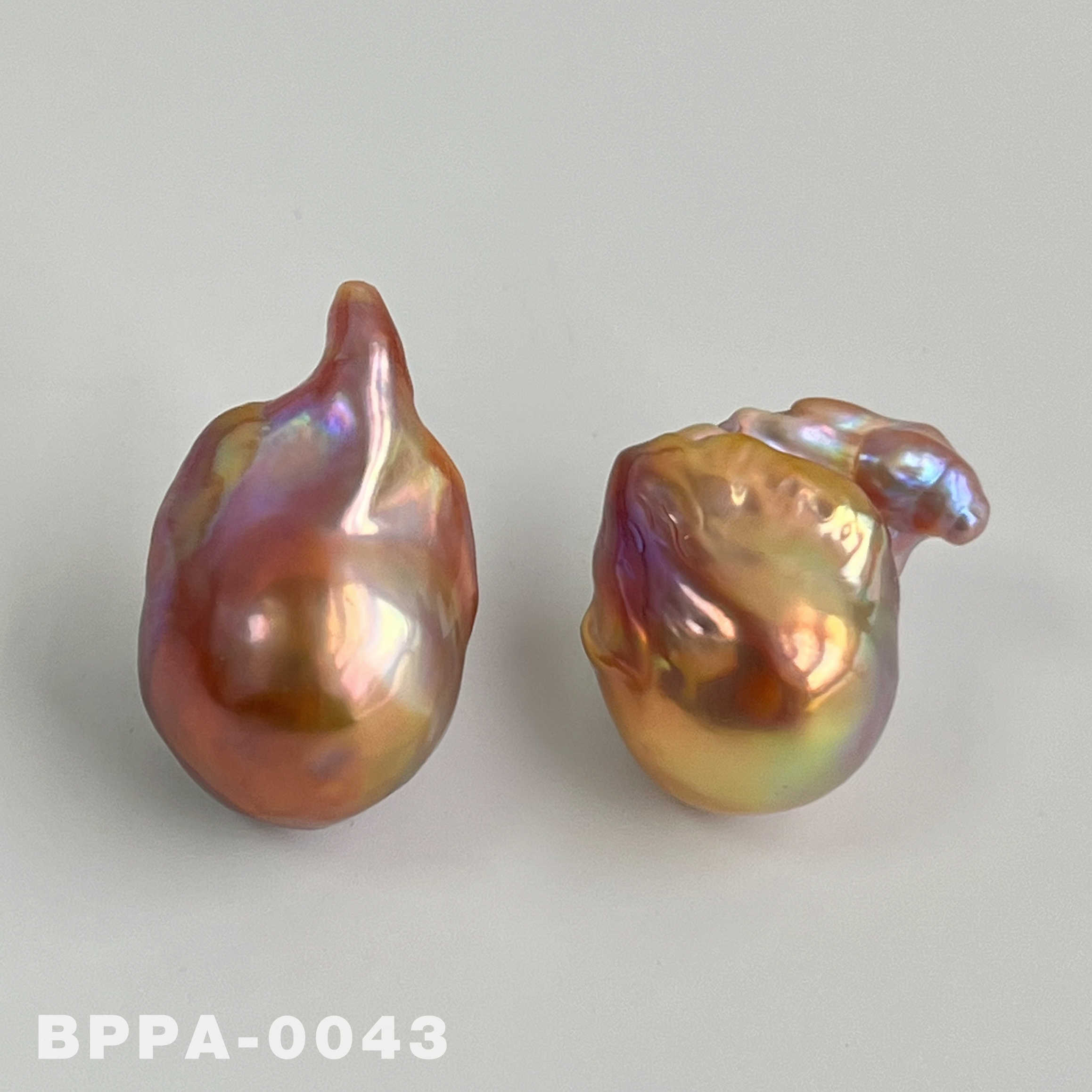 Large Gold and Purple Rainbow Fireball Pearl