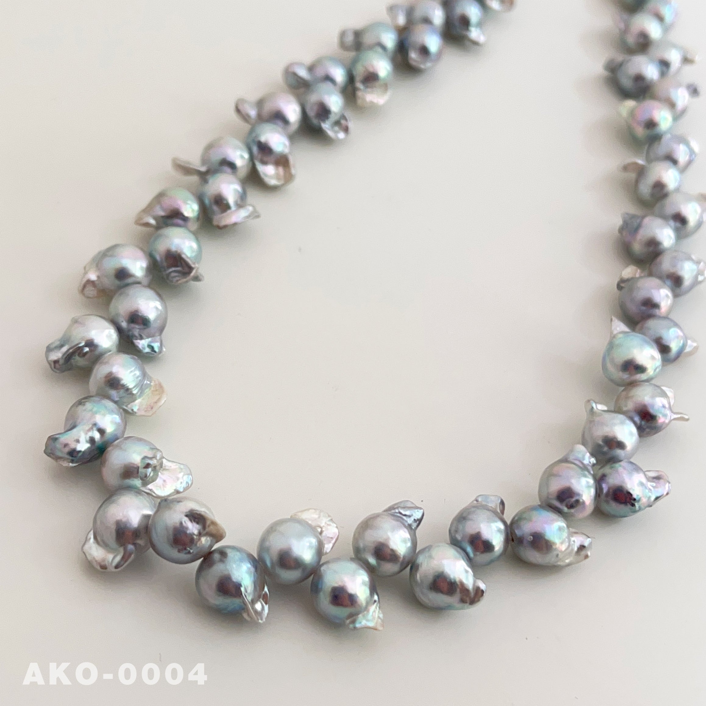 1 Strand Japanese Seawater Akoya Baroque pearl necklace(AKO-0004)